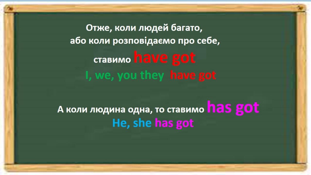 Have got/Has got: пояснення правила + ігрові вправи | Презентація ...