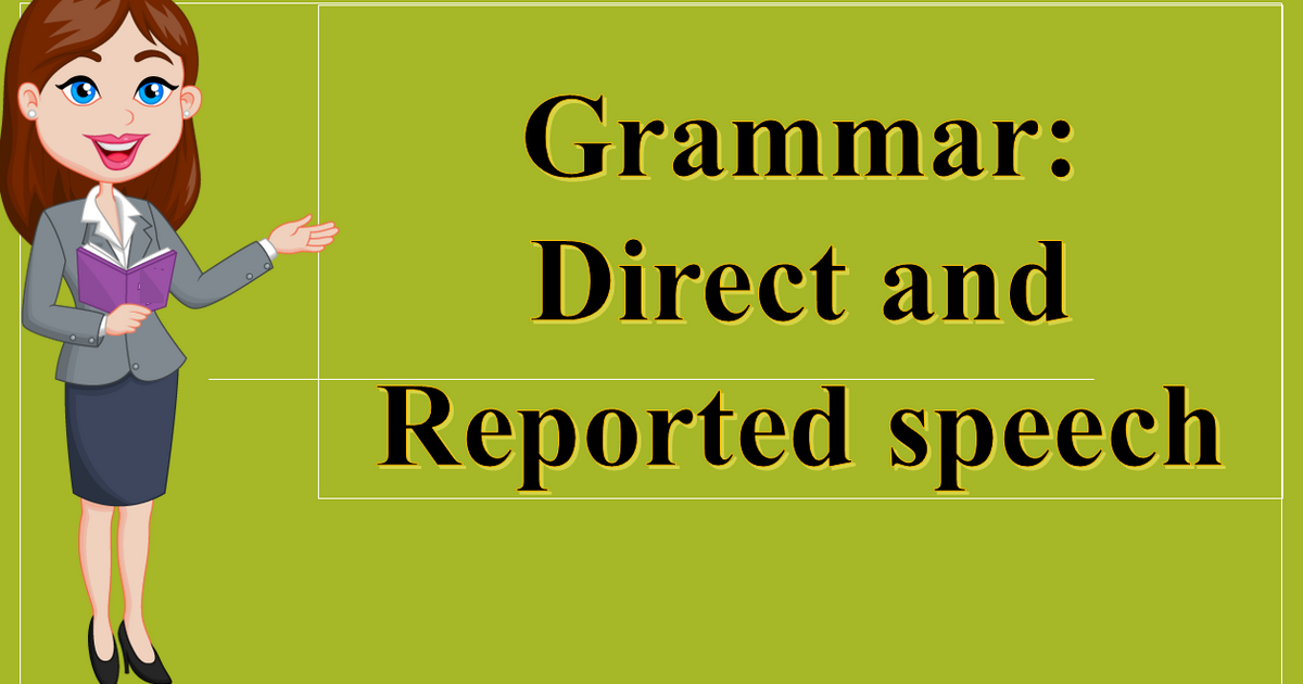 Презентація " Direct and reported speech" | Презентація. Англійська мова