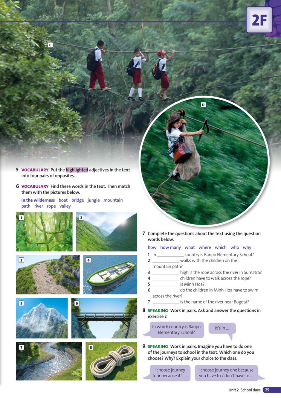 Sol.El. Unit 2F Reading Dangerous journeys | Урок на 14 завдань ...