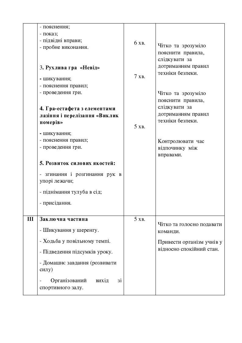 Конспект уроку 2 клас Конспект Фізична культура