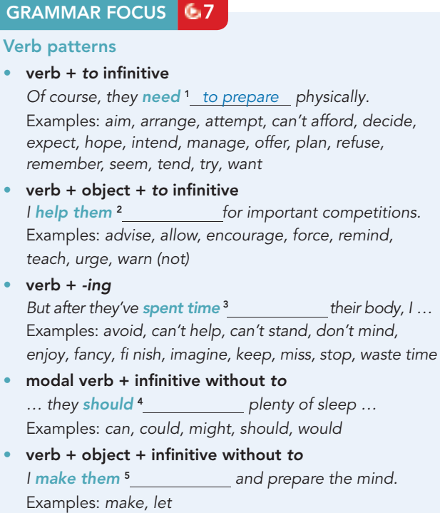 2.5 Verb patterns | Тест на 5 запитань. Англійська мова