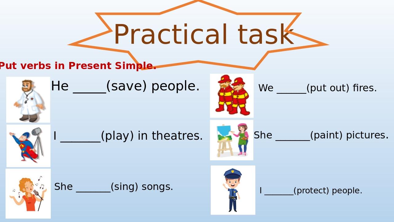 Презентація "Jobs. Present Simple" | Презентація. Англійська мова
