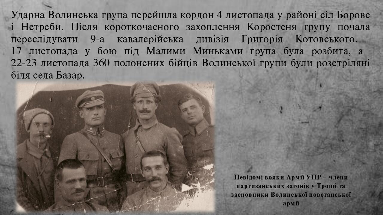 Другий зимовий похід загонів армії УНР Презентація Історія України