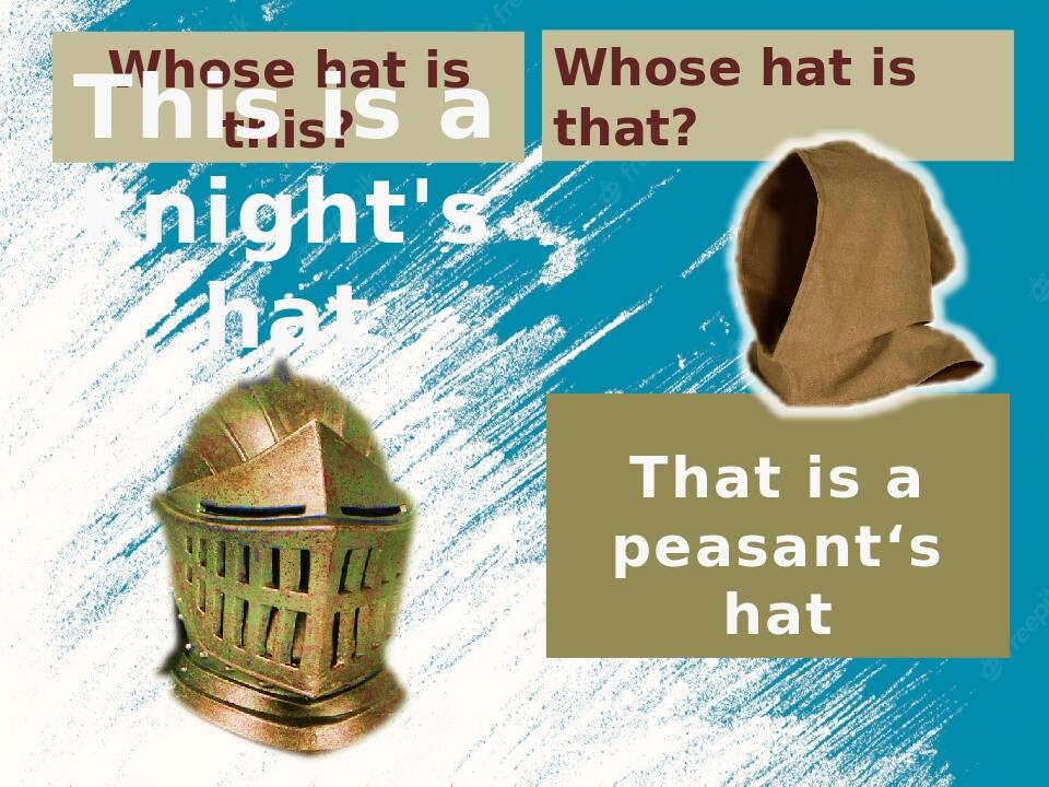 Презентація: "Whose hat is this/that?" | Презентація. Англійська мова