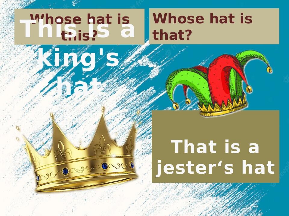 Презентація: "Whose hat is this/that?" | Презентація. Англійська мова