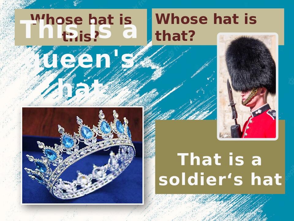 Презентація: "Whose hat is this/that?" | Презентація. Англійська мова