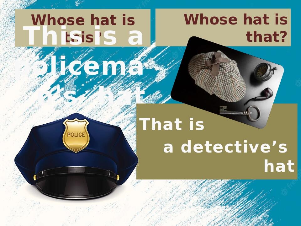 Презентація: "Whose hat is this/that?" | Презентація. Англійська мова