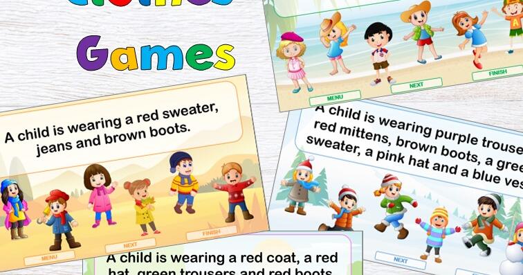 Інтерактивна презентація "Interactive Clothes Games" | . Англійська мова