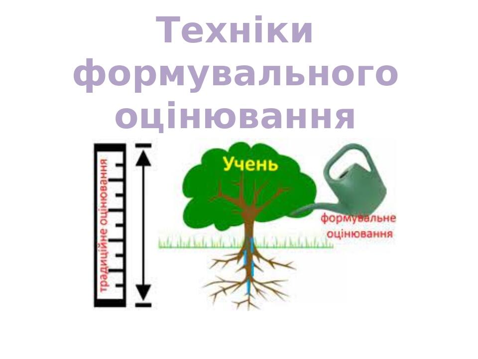 Презентація Техніки формувального оцінювання Презентація НУШ
