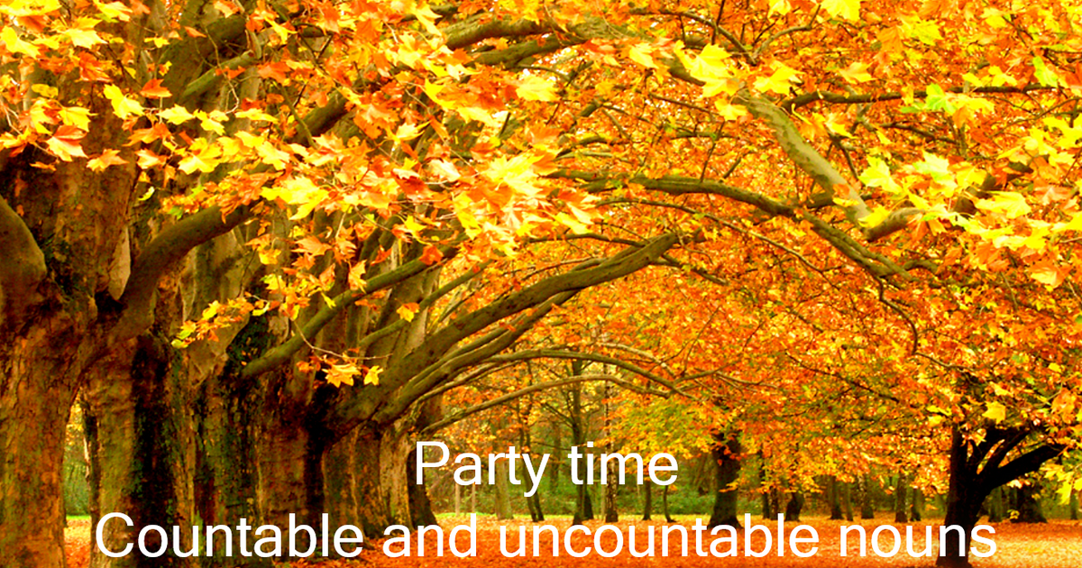 Презентація "Party time. Counable and uncountable nouns. Some, any ...