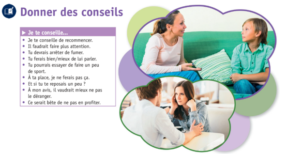 Donner des conseils | Урок на 2 завдання. Французька мова