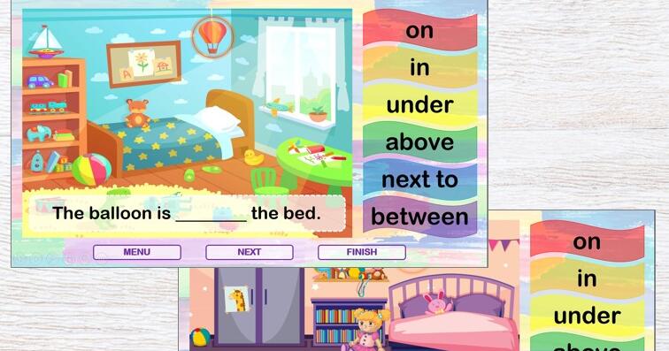 Інтерактивна презентація "Interactive Prepositions of Place Game ...