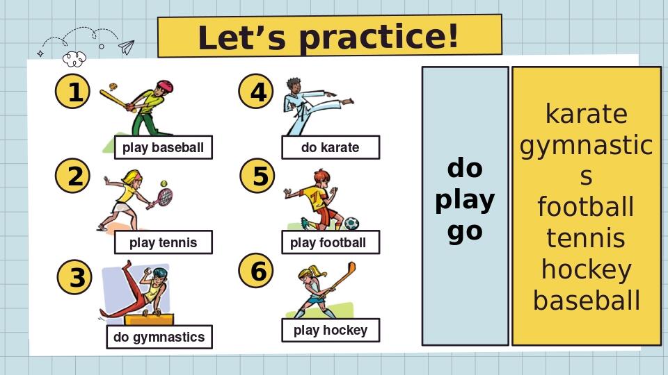 Інтерактивна презентація на тему "Sports. Do, go or play ...