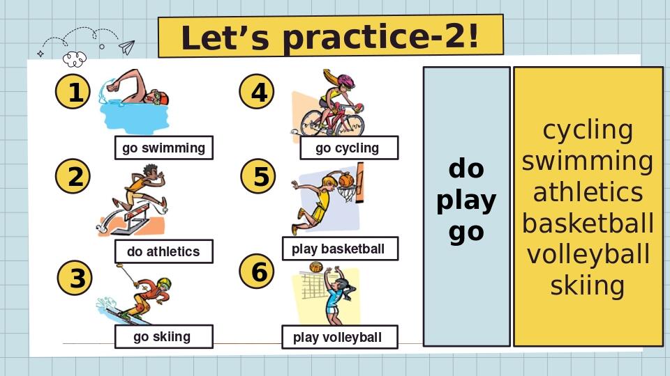 Інтерактивна презентація на тему "Sports. Do, go or play ...