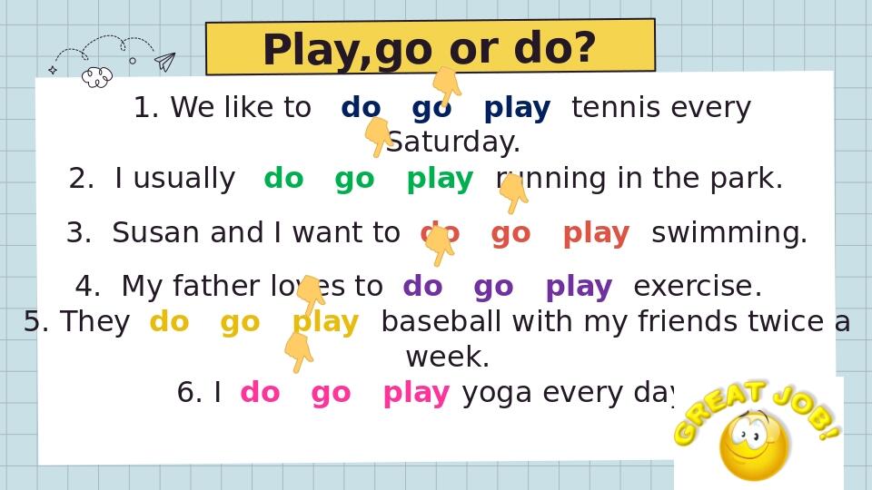 Інтерактивна презентація на тему "Sports. Do, go or play ...