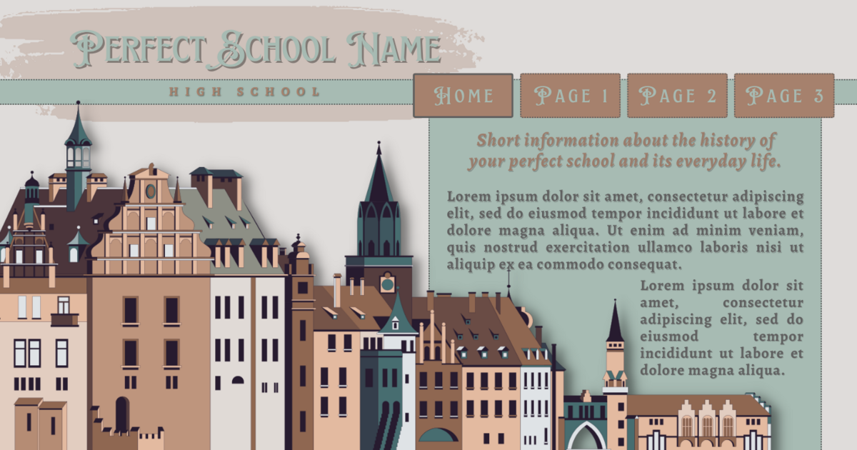 Шаблон проєкту "My Perfect School" (із використанням ресурсу Canva ...
