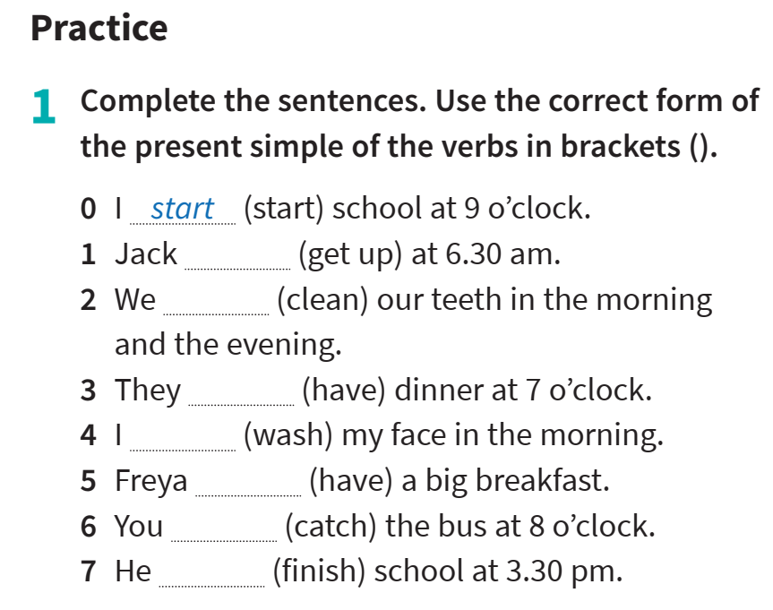 UNIT 7. PRESENT SIMPLE | Урок на 4 завдання. Англійська мова