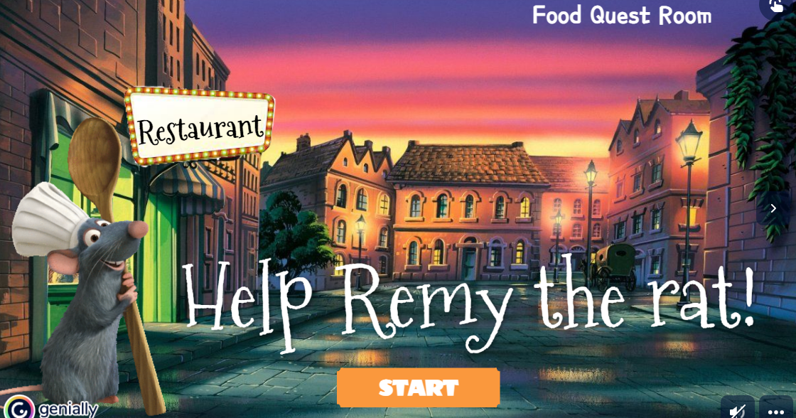 Квест – гра «Help Remy the rat!» | Інтерактивні матеріали. Англійська мова