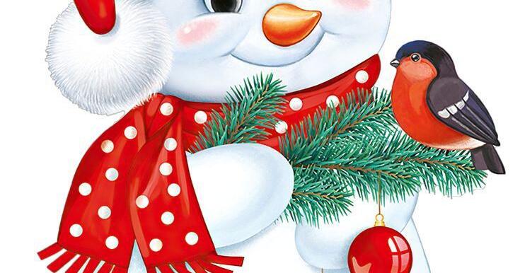 Плакат "Сніговик" на 16 аркушах | Ілюстрації. Виховна робота