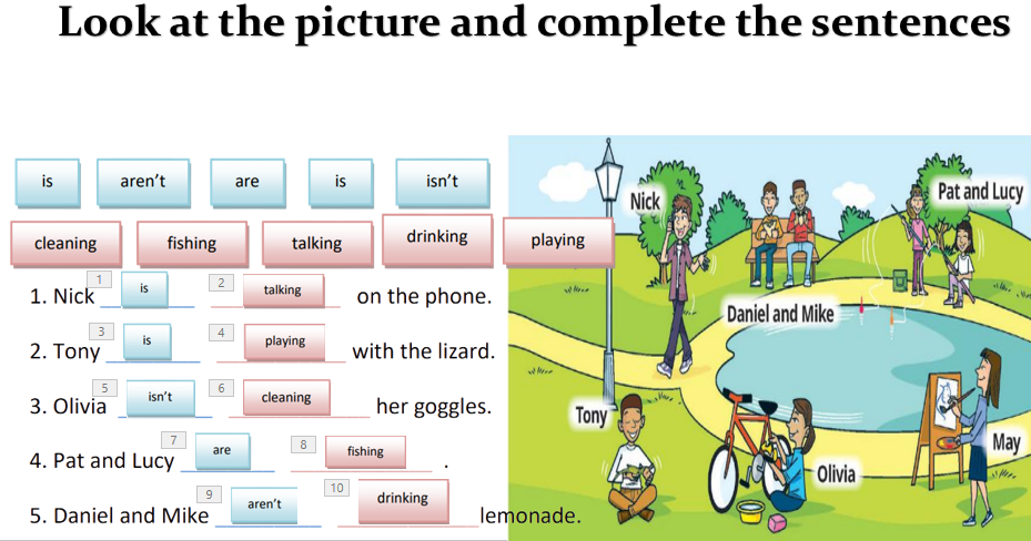 Quick mInds 3 unit 5 By the sea lesson 2 Present Continuous ...