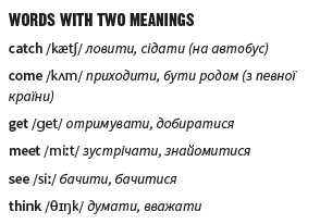 Questions + words with two meanings | Урок на 3 завдання. Англійська мова