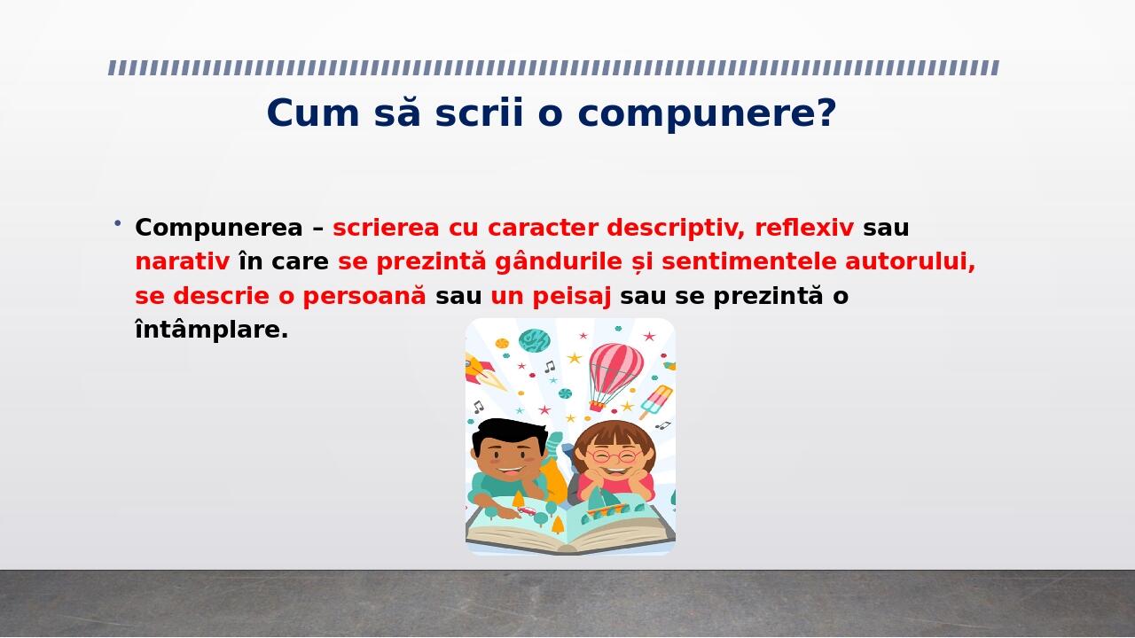 Prezentare pentru lecția de DEOS „Părțile compunerii”. (clasa a 4-a ...