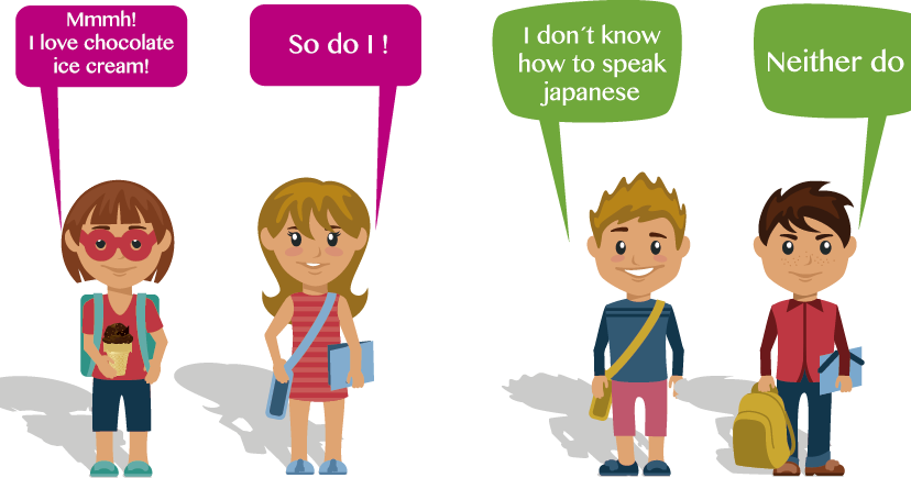 So do I & Neither do I | Тест на 11 запитань. Англійська мова