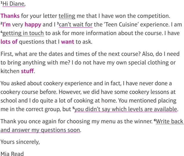 4.7 A formal email asking for information and clarification | Урок на 2 ...