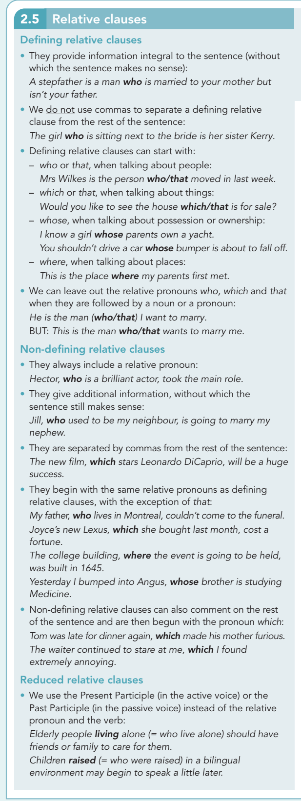 Grammar. Relative Clauses. | Урок на 6 завдань. Англійська мова