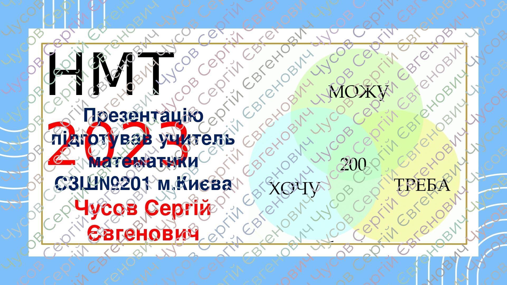 Національний мультипредметний тест (НМТ) 2023 року: блок з математики ...