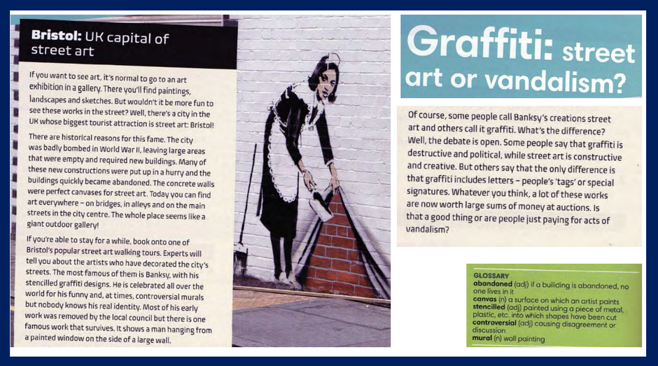 Graffiti: street art or vandalism? Reading | Тест на 11 запитань ...