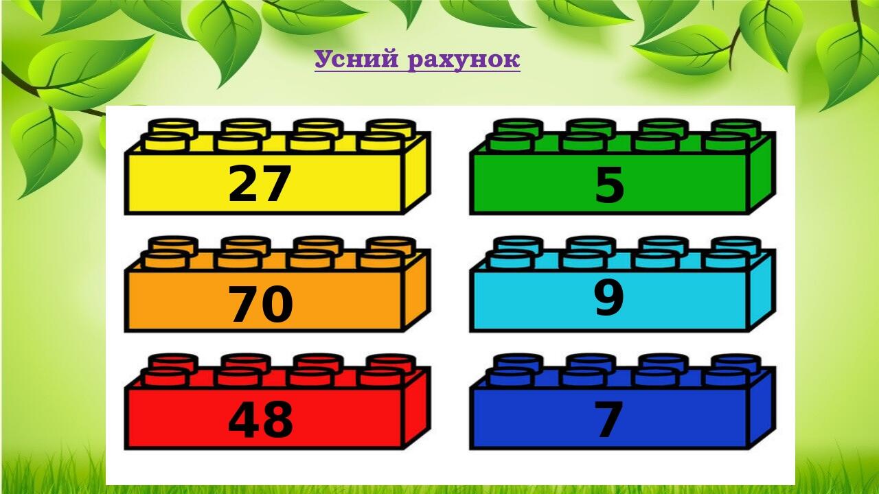 Урок з математики 3 клас Презентація Математика