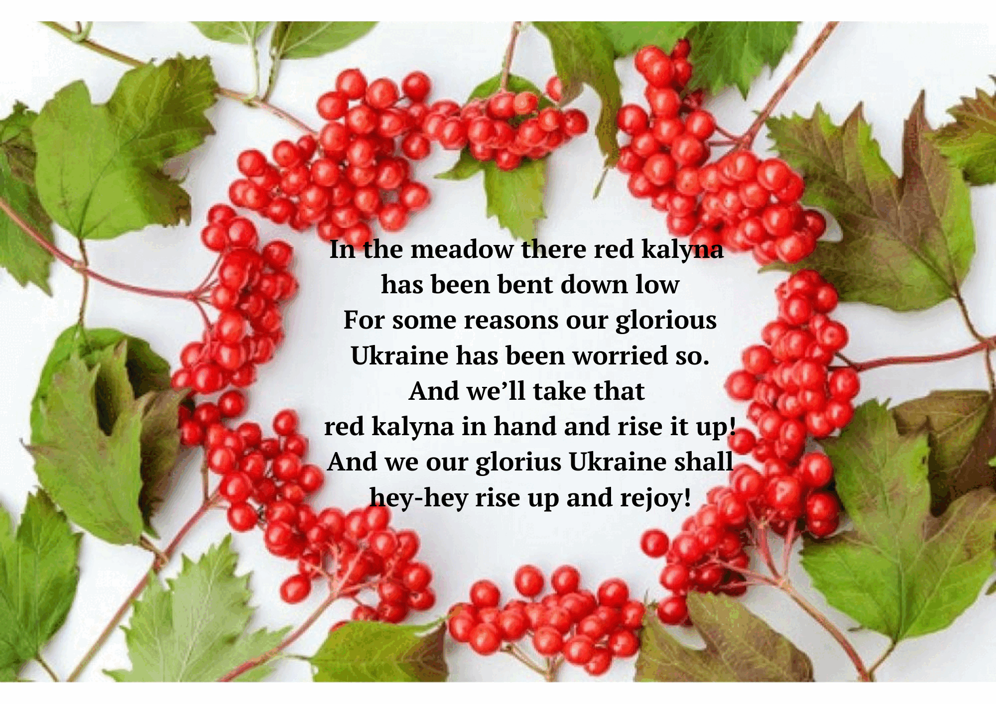 Інтерактив для уроків "Red kalyna" song in English | Інтерактивні ...