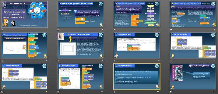 Презентація "Величини в алгоритмах із циклами(цикл з лічильником ...