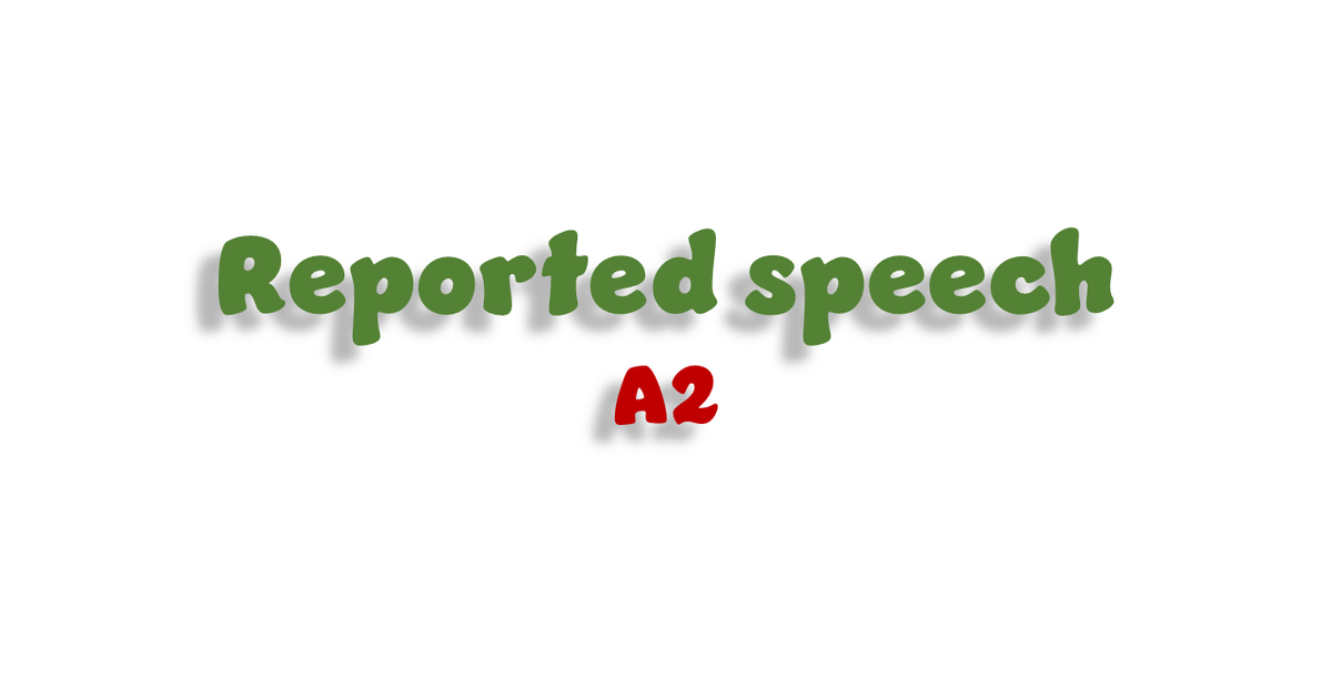 Reported Speech A2 | Тест на 12 запитань. Англійська мова