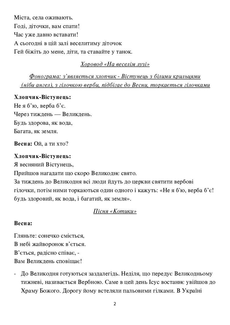 розвага Великдень середня група Конспект Дошкілля