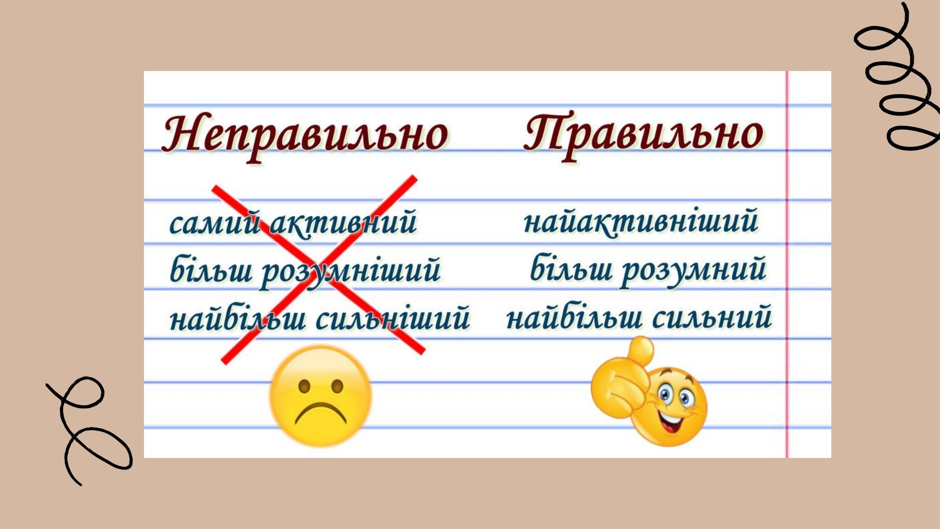 Презентація Ступені порівняння прикметників 6 клас Українська мова
