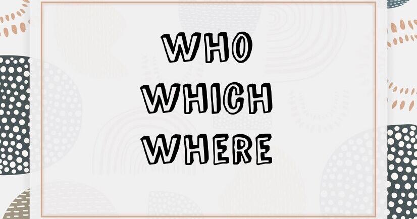 Relative Pronouns who, which, where | Тест на 24 запитання. Англійська мова