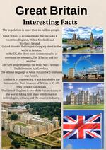"Great Britain. Interesting facts." | Ілюстрації. Англійська мова