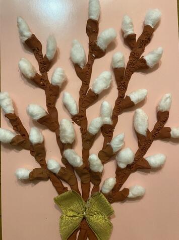 Конспект з ліплення на тему: "Вербові котики" | Конспект. Ліплення