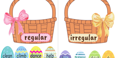 Easter baskets, regular and irregular verbs. (Великдень) | Інші ...
