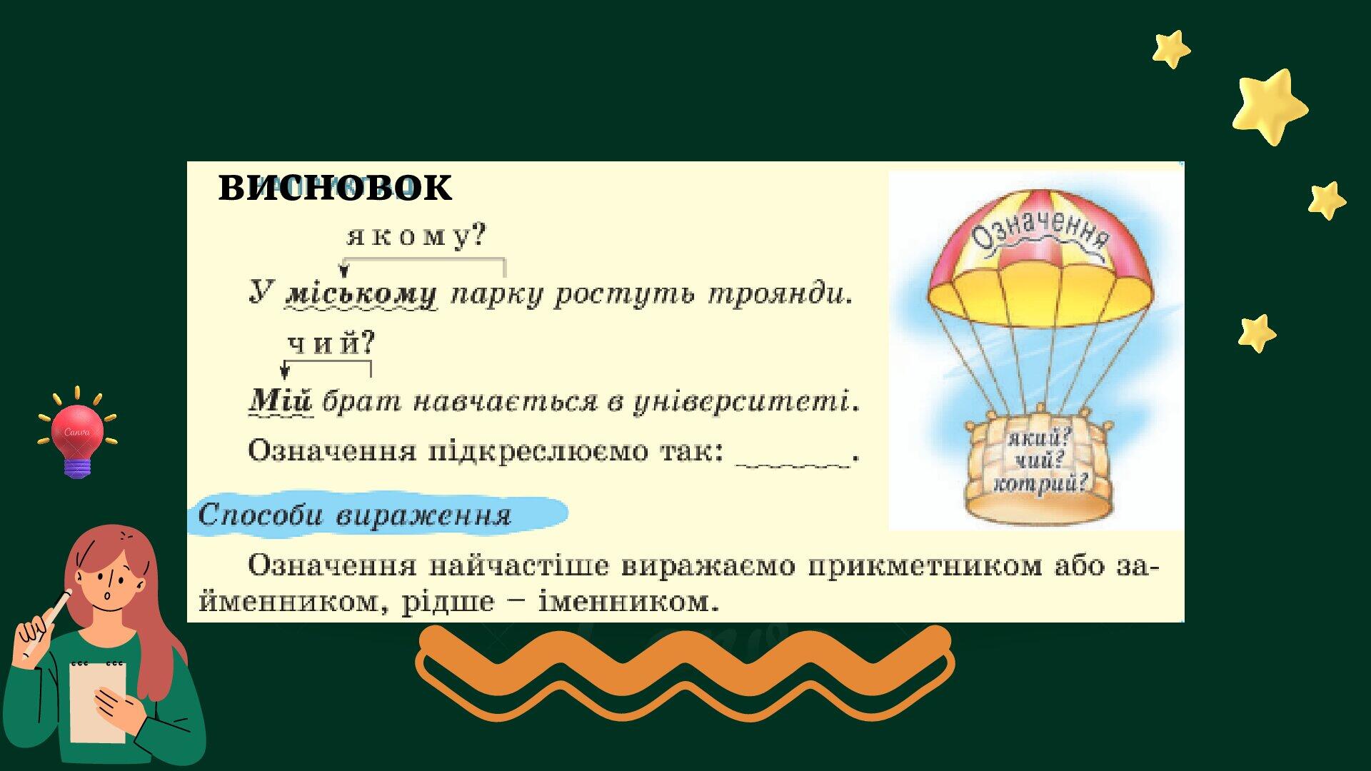Другорядні члени речення Означення 5 клас НУШ Презентація