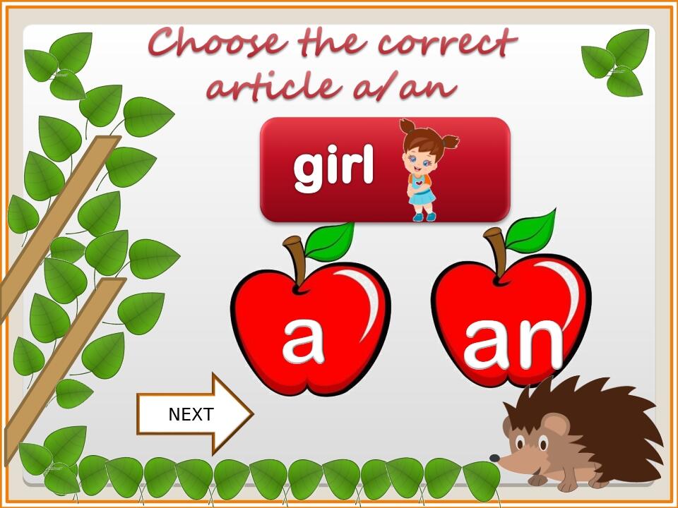Інтерактивна презентація "A, an, some, any" | Презентація. Англійська мова
