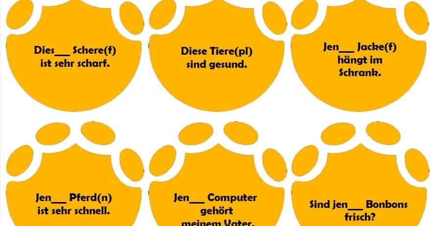 Iгровий матеріал до теми dieser und jener | Інші методичні матеріали ...