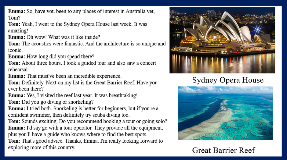 Australia. Reading | Тест на 14 запитань. Англійська мова