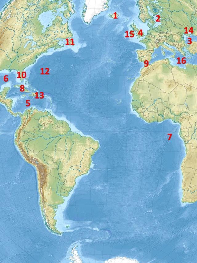 Практична робота №12 продовження Позначення географічних обєктів та течій Атлантичного