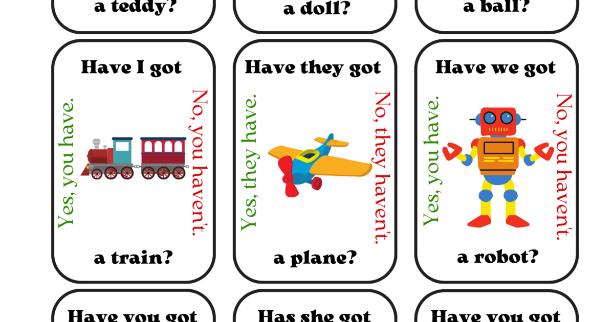 Go fish! Toys. Have/has got . | Інтерактивні матеріали. Англійська мова
