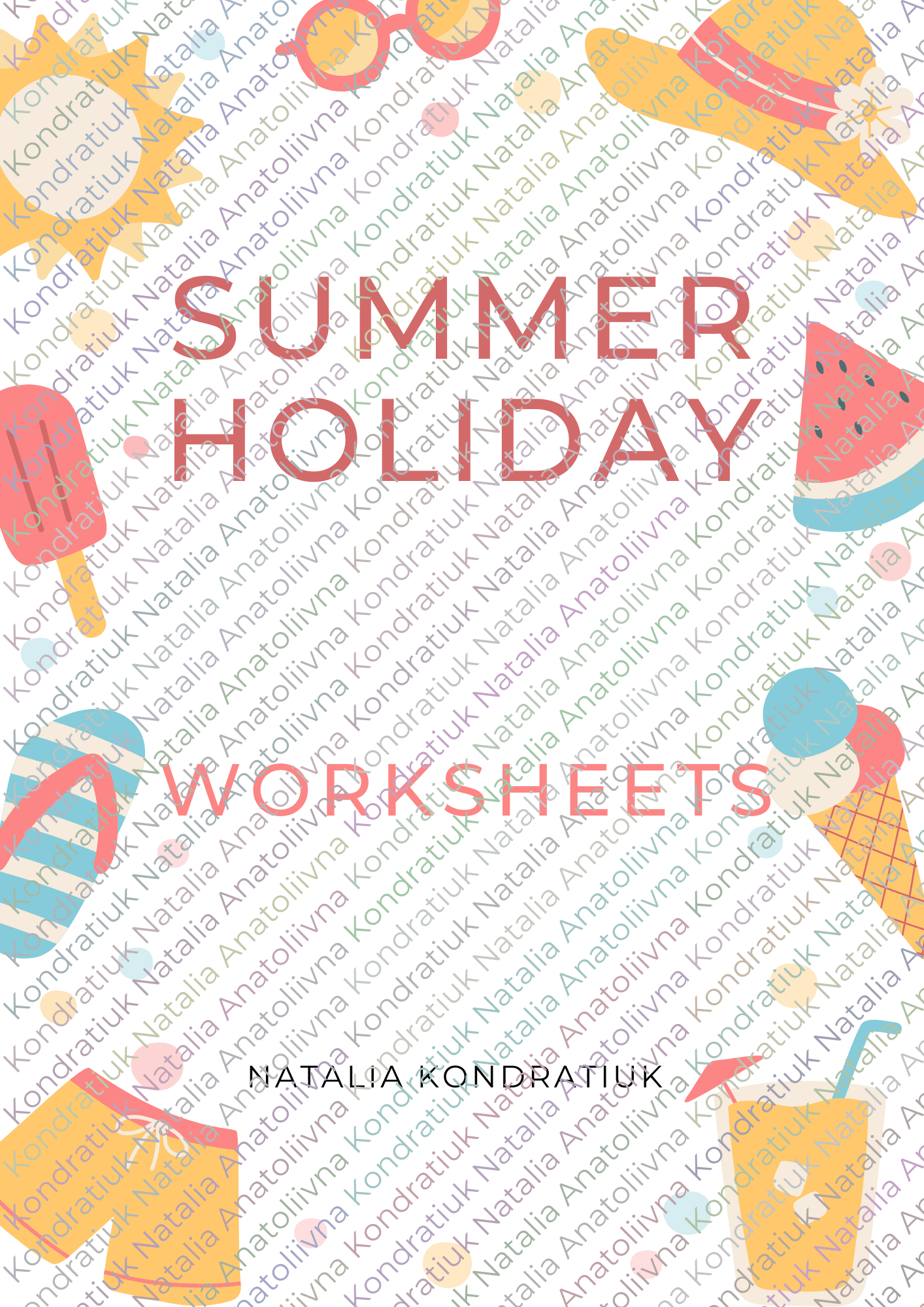 Summer holiday // worksheets | . Англійська мова