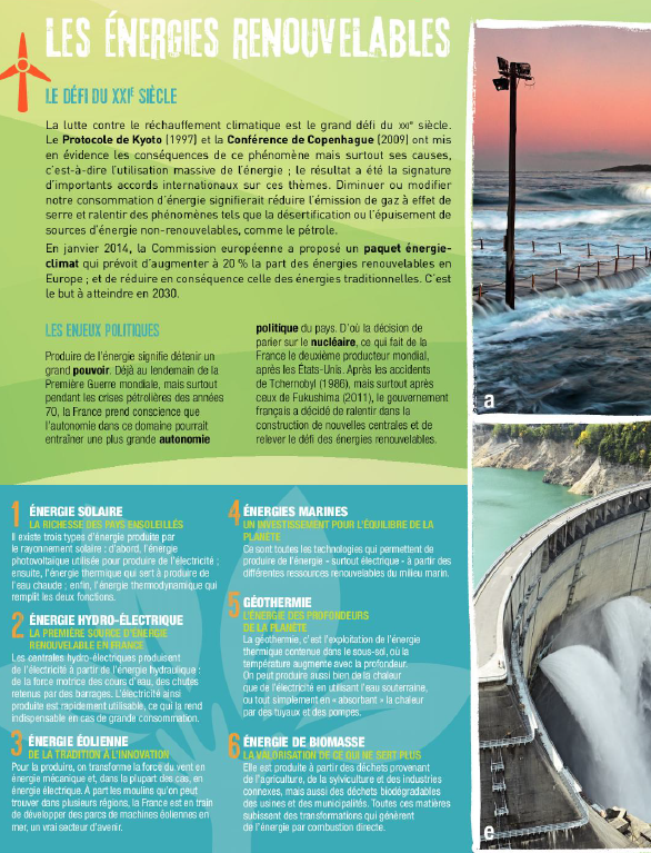 Les énergies renouvelables | Урок на 1 завдання. Французька мова