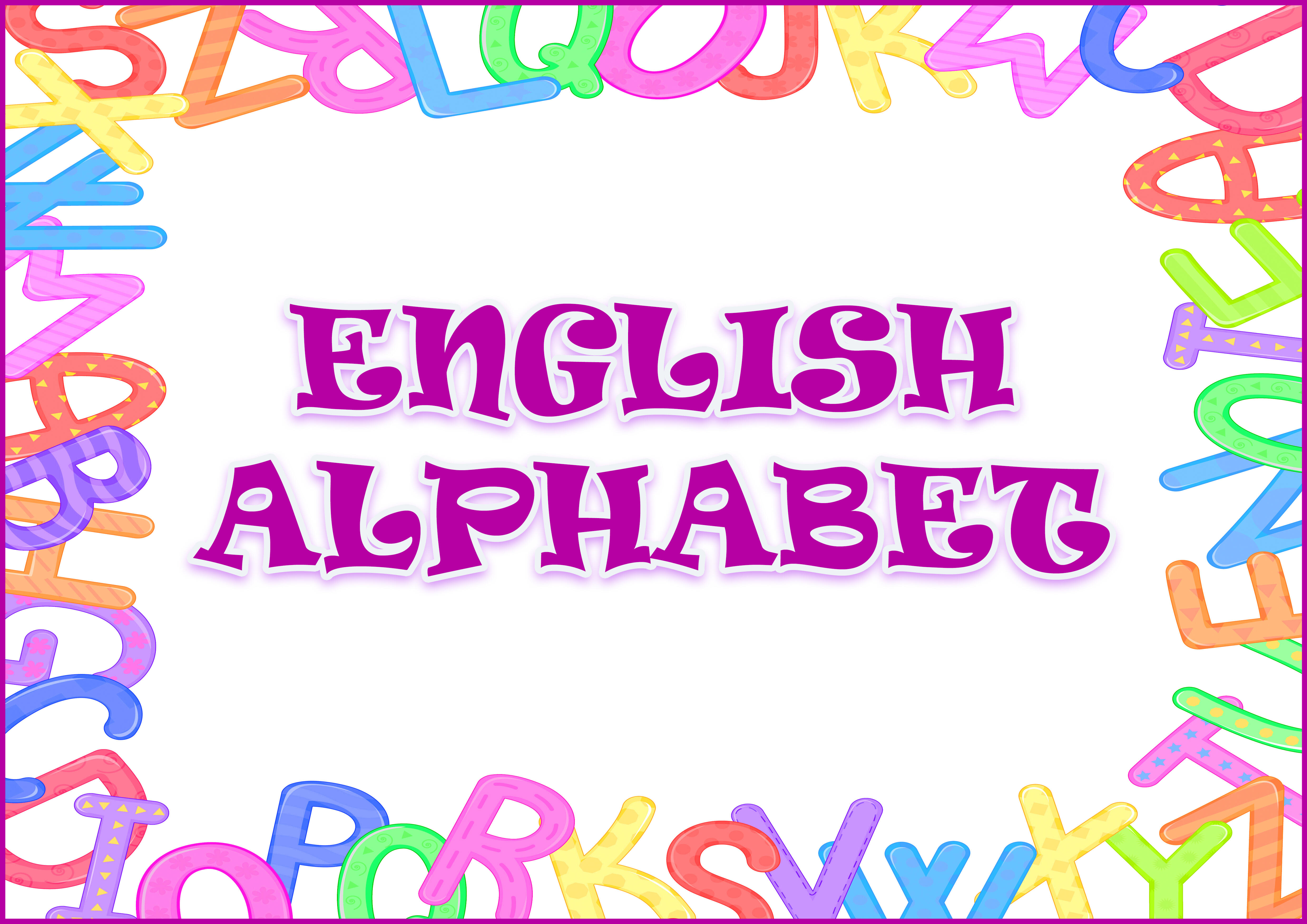 Демонстраційний матеріал "English alphabet" ("Англійська абетка ...